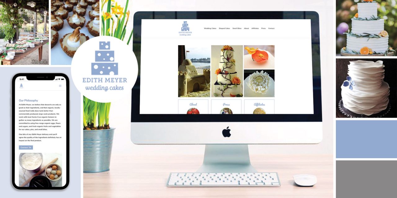 Edith Meyer Wedding Cakes - santa cruz web design and graphic design
